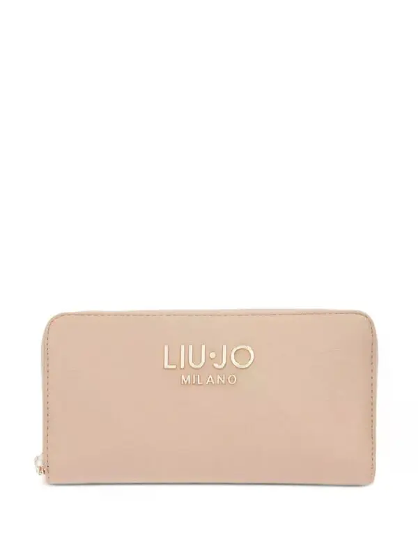 Liu Jo Large Logo-plaque Wallet - Neutrals