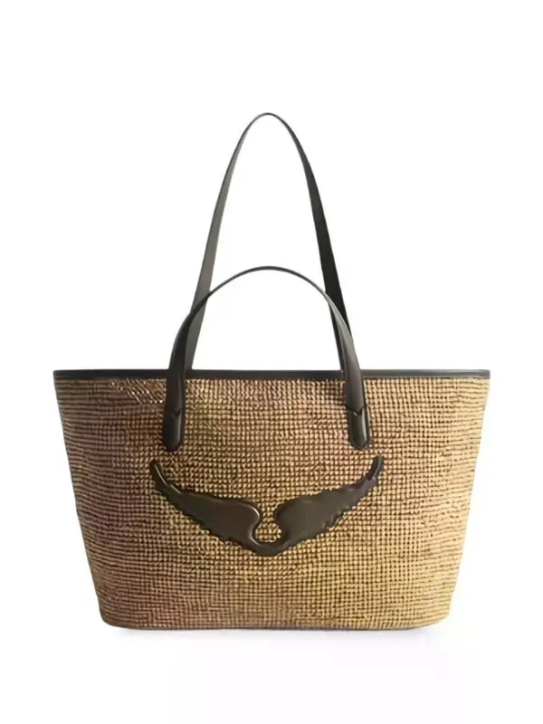 Zadig&Voltaire Wings Woven Tote Bag - Neutrals