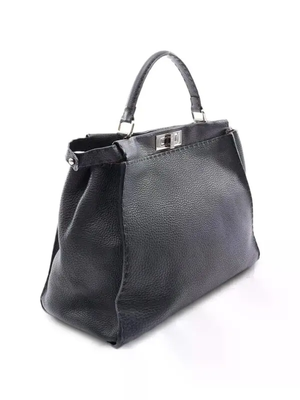 Fendi Selleria Peekaboo Large Tote Bag - Black