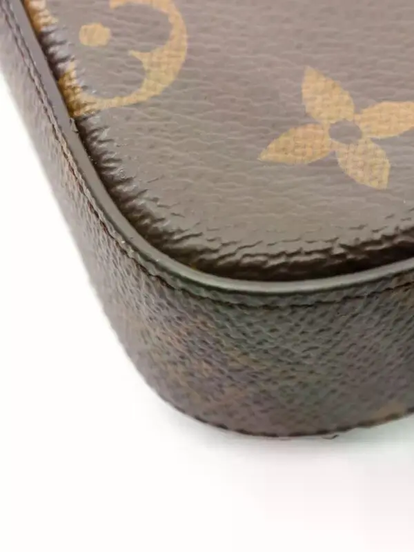 LOUIS VUITTON Monogram Canvas Felicie Strap & Go Bag Clutch - Brown