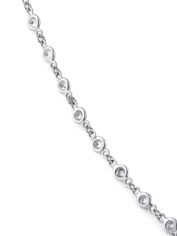 LB EXCLUSIVE Platinum Diamond Chain Necklace - Silver