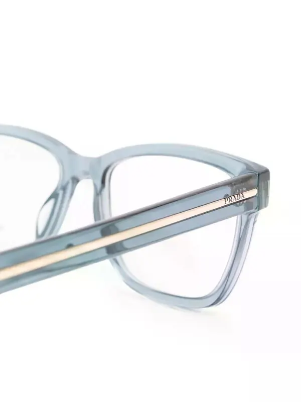 Prada Rectangle Frame Glasses - Blue