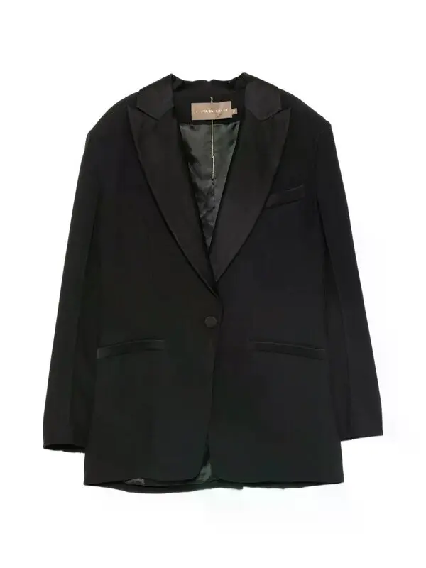 SIMONA CORSELLINI Peak Lapel Single-breasted Blazer