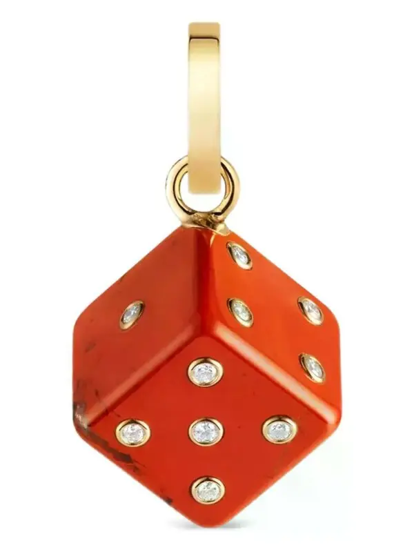 MARIE LICHTENBERG Jasper Dado Diamond Charm - Red