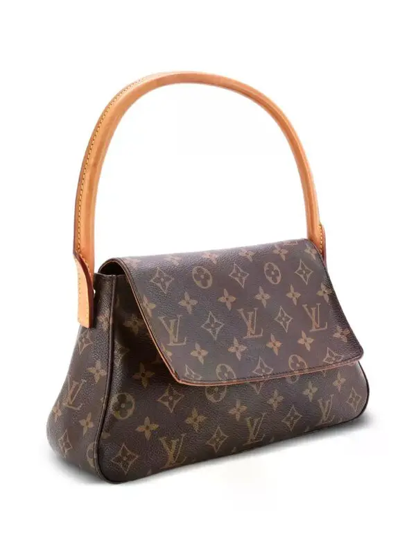 LOUIS VUITTON Monogram Canvas Looping Mini Satchel Handbag