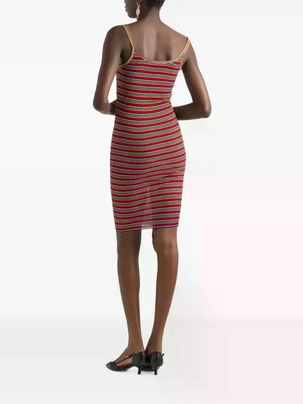 Prada Striped Cotton Knit Dress