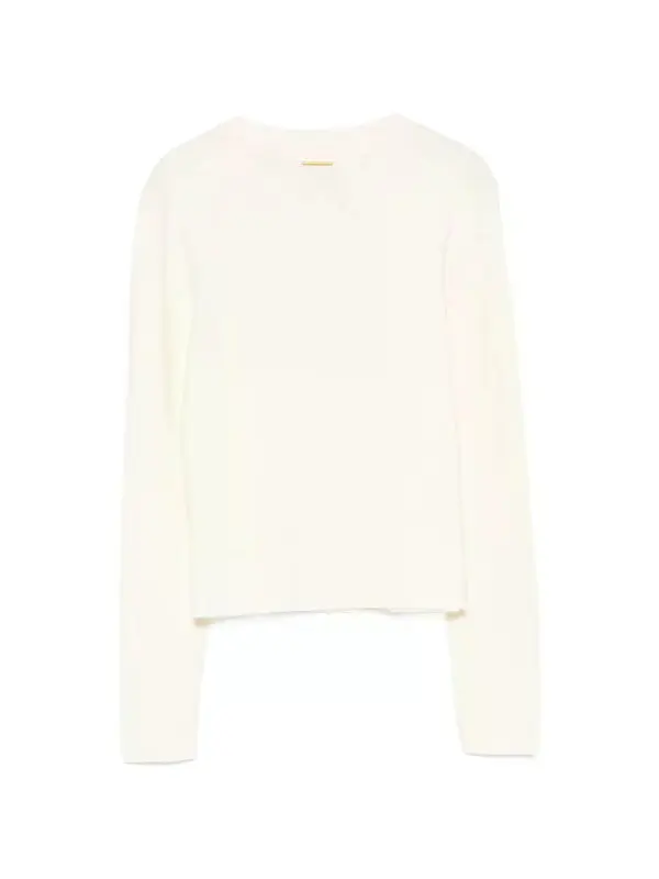 Michael Kors Button-up Ribbed Cardigan - Neutrals