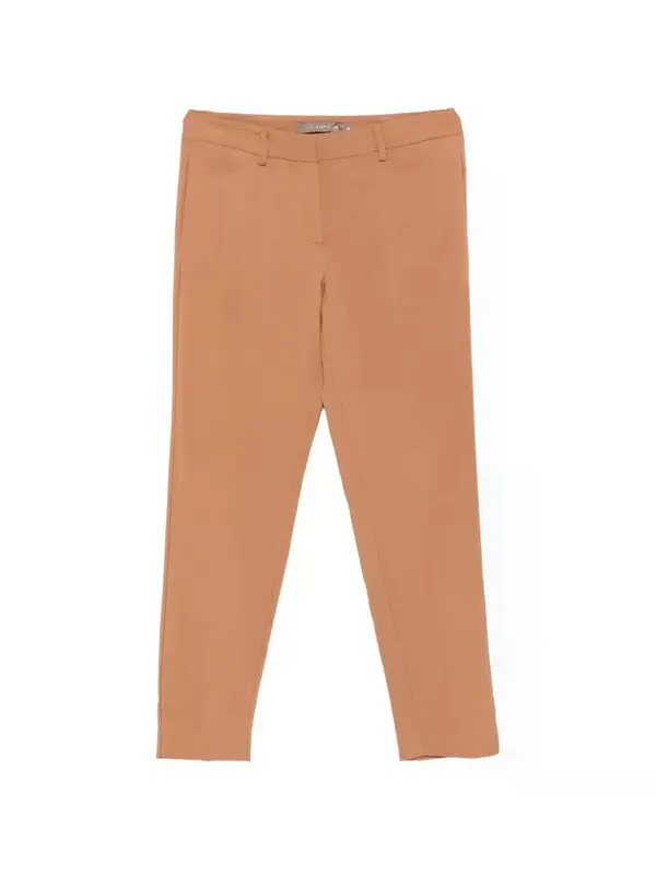 SIMONA CORSELLINI Belt-loops Straight Trousers - Brown