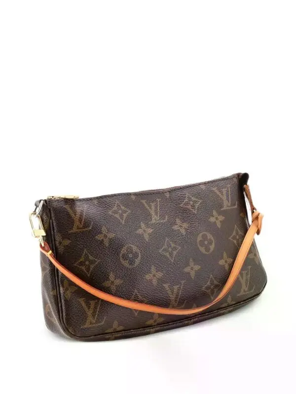 LOUIS VUITTON Pochette Accessoires Monogram Canvas Clutch Bag - Brown