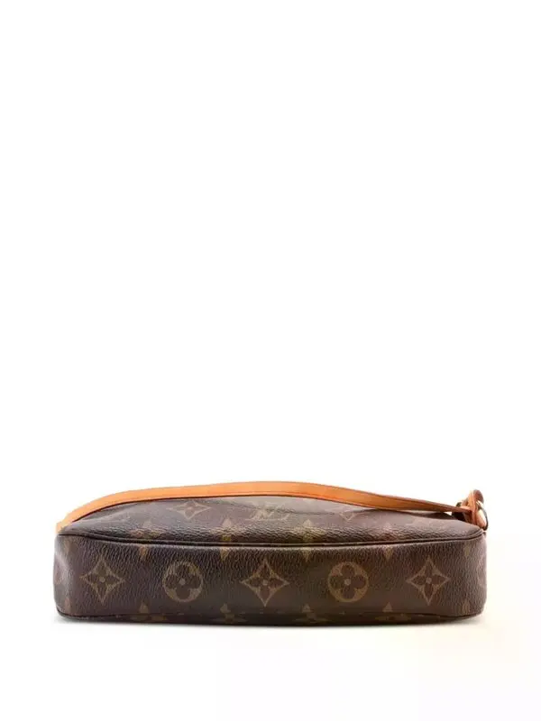 LOUIS VUITTON Pochette Accessoires Monogram Canvas Clutch Bag - Brown