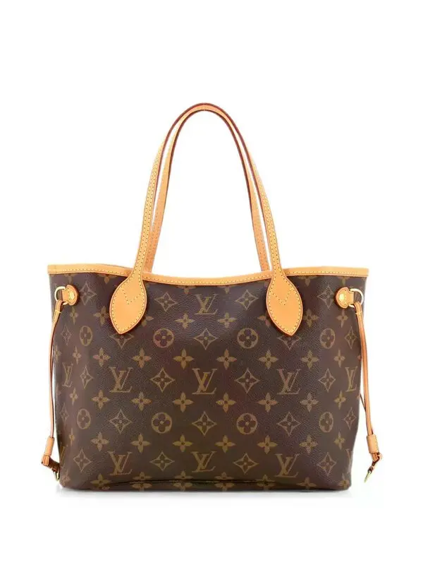 LOUIS VUITTON Neverfull Monogram Canvas Pm Tote Bag - Brown