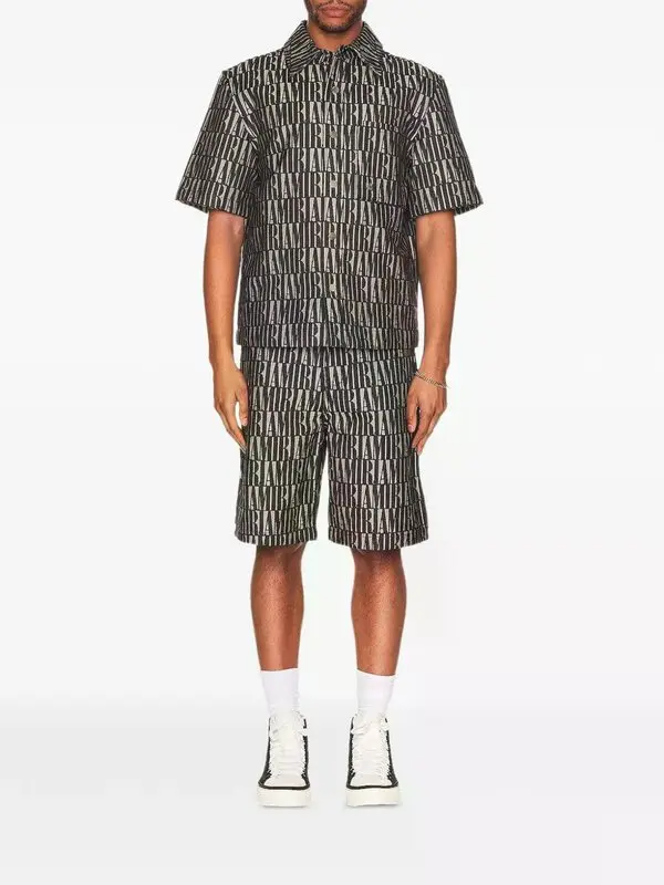 Amiri Jacquard All-over Logo Print Shorts