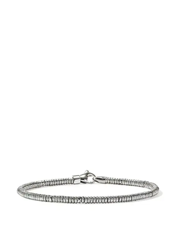 John Hardy Sterling Textured Heishi Bracelet - Silver