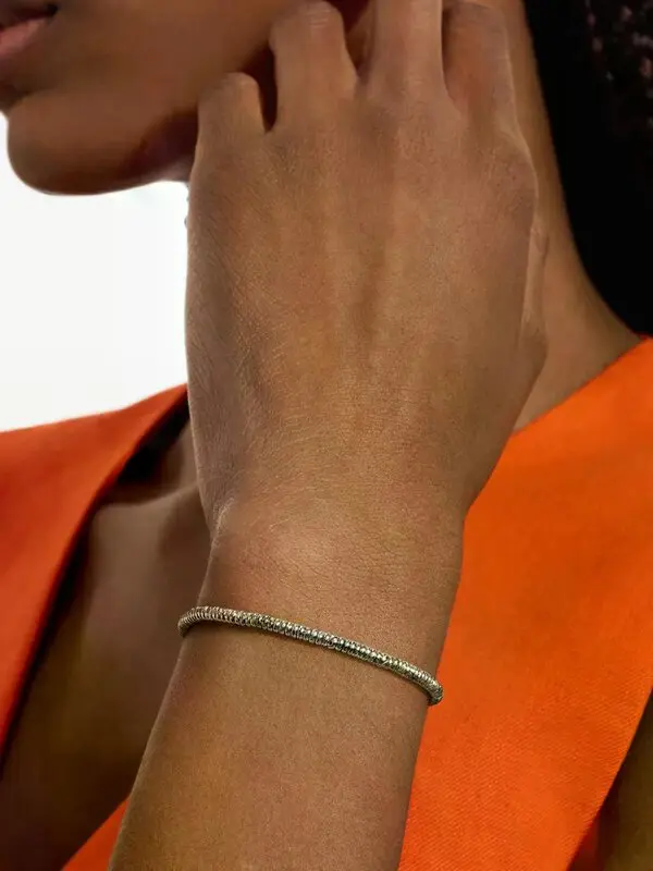 John Hardy Sterling Textured Heishi Bracelet