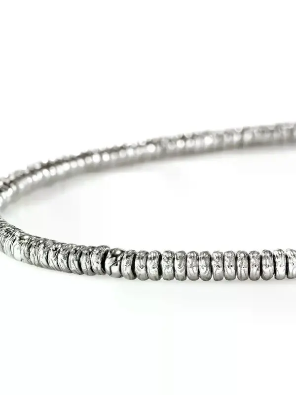John Hardy Sterling Textured Heishi Bracelet