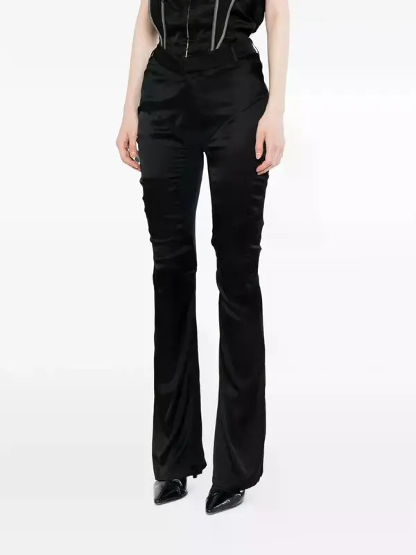 Ottolinger Satin-finish Panelled Flared Trousers