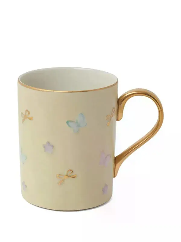 VILLARI Butterfly Bow-print Mug