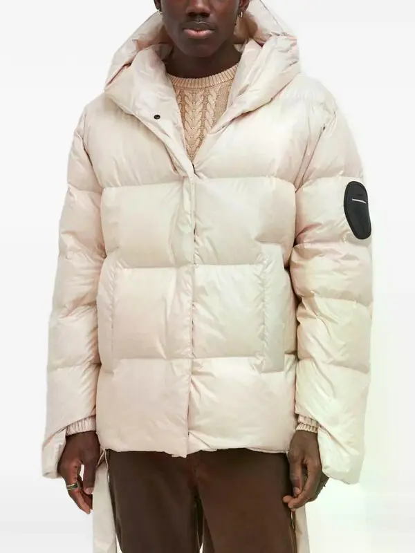 MMC STUDIO Jesso Padded Jacket With Hood - Neutrals