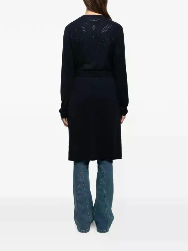 Zadig&Voltaire Daffy Cashmere Cardigan With Rhinestone Embellishments