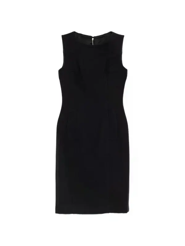 Dolce & Gabbana Sleeveless Fitted Sheath Dress With Decorative Pockets
