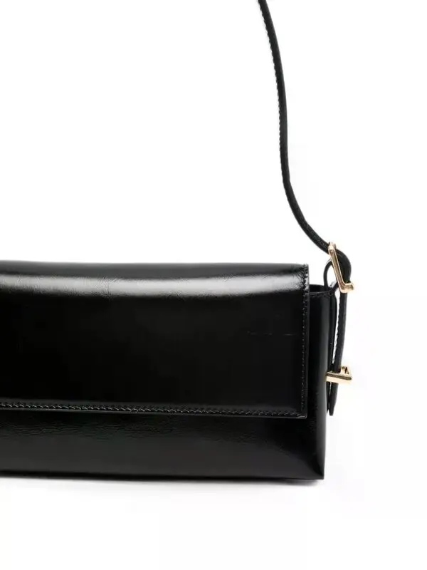 Simkhai Atlas Moto Leather Shoulder Bag - Black