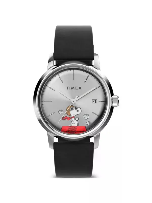 TIMEX X Peanuts Flying Ace 40mm Watch - Silver