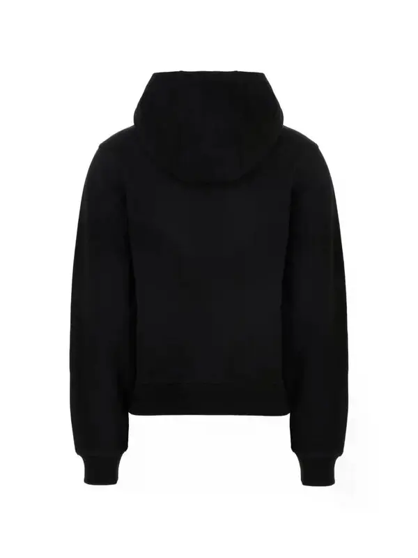 Burberry Zip-up Hoodie With Logo Patch