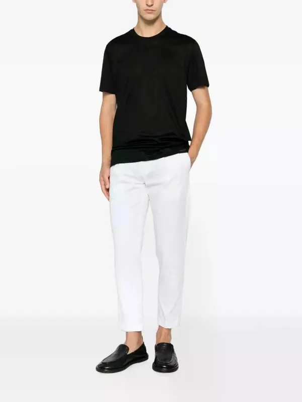 LOW BRAND Logo-patch T-shirt - Black