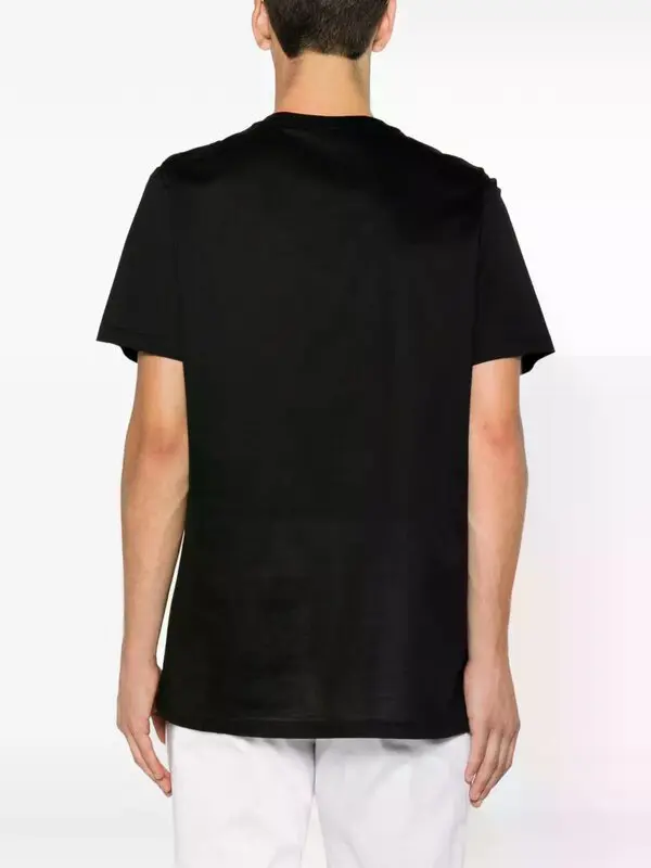 LOW BRAND Logo-patch T-shirt - Black