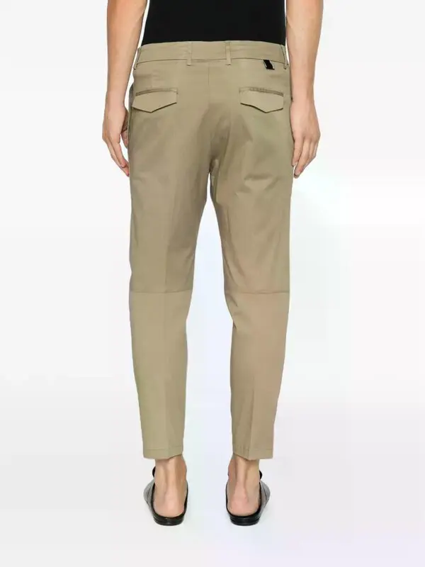 LOW BRAND D-ring Detail Pleated Trousers