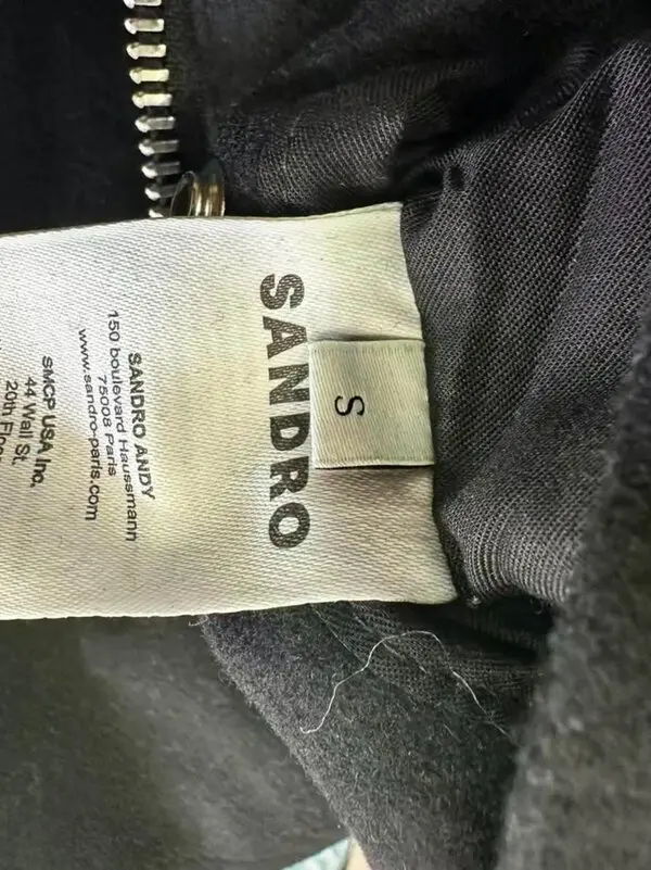 Sandro Zip-up Patch Pockets Jacket