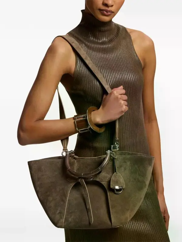 Ralph Lauren Suede Tote Bag - Green