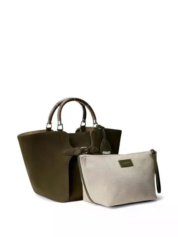 Ralph Lauren Suede Tote Bag - Green
