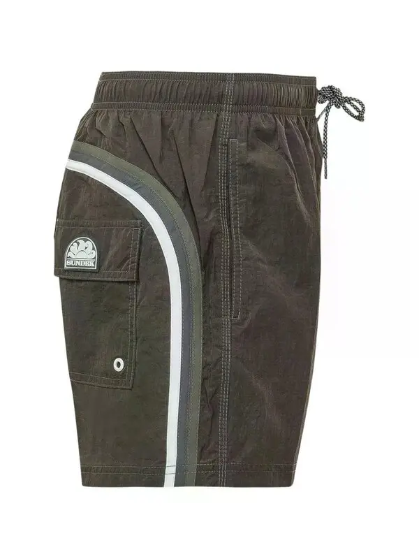 Sundek Crinkled Swim Shorts - Green