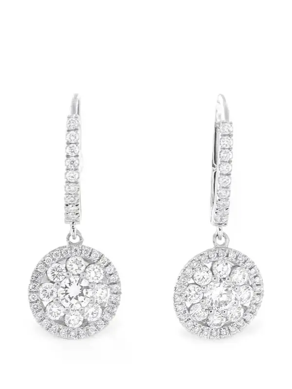 Roberto Coin 18k White Gold Diamond Drop Earrings