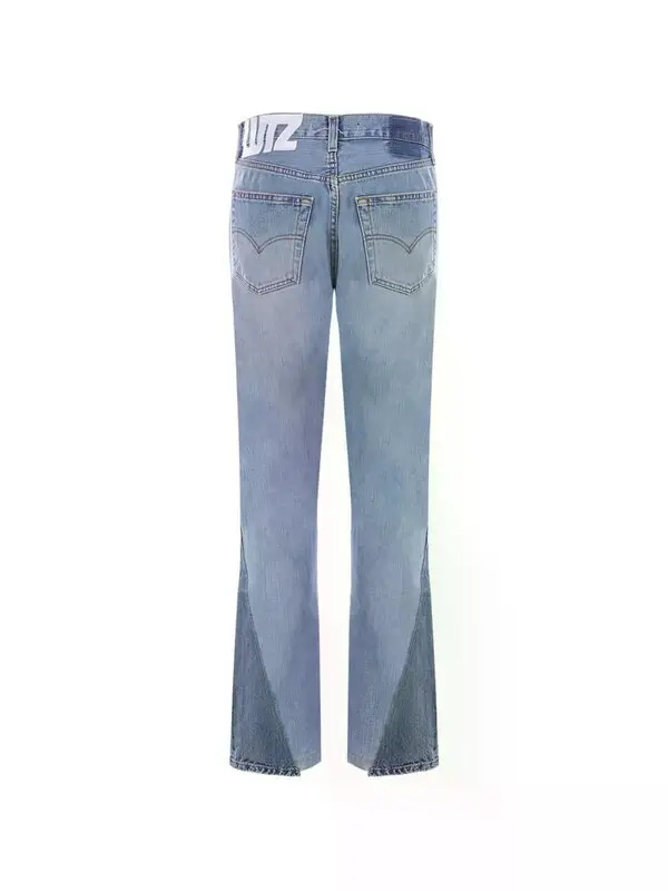 LUTZ HUELLE Asymmetric Hem Regular-fit Jeans - Blue