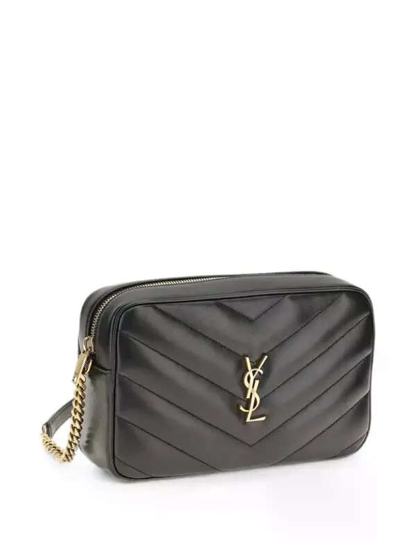Saint Laurent Medium Loulou Quilted Leather Shoulder Bag - Black