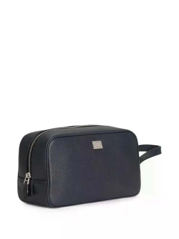 Dolce & Gabbana Calfskin Leather Toiletry Bag