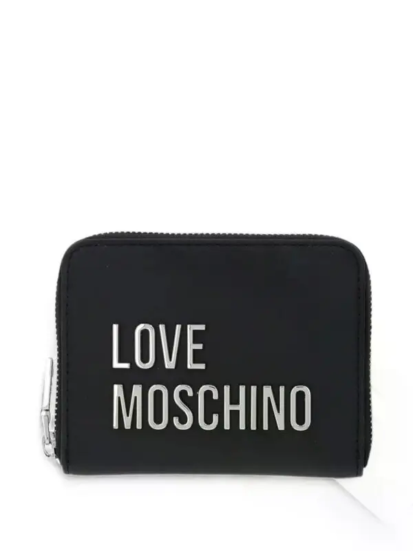 Moschino Logo-plaque Zip Wallet