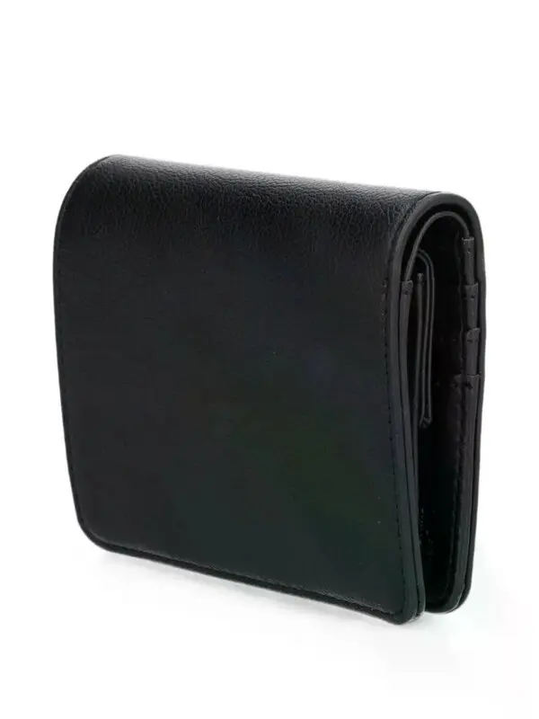 Moschino Heart-plaque Logo-lettering Wallet - Black