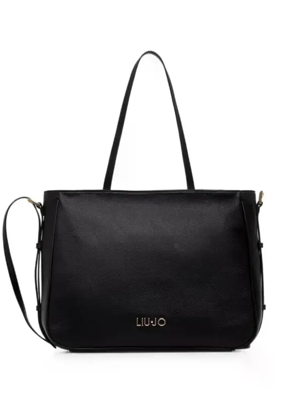 Liu Jo Logo Plaque Tote Bag - Black