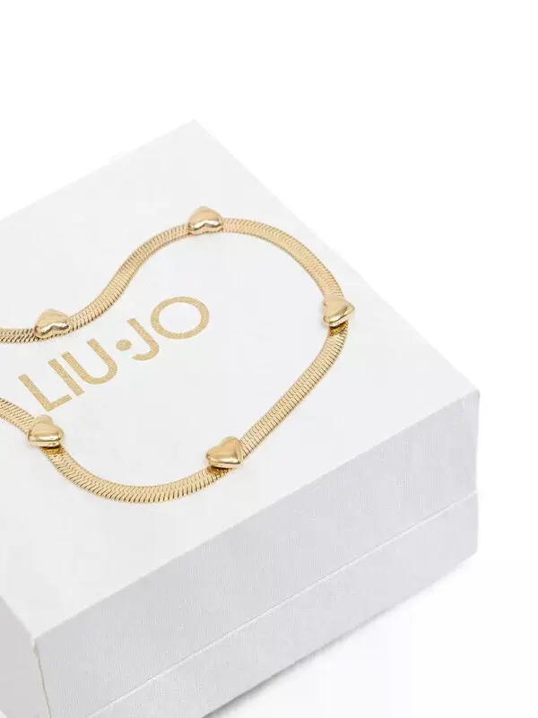 Liu Jo Tone Heart Motif Snake-chain Necklace