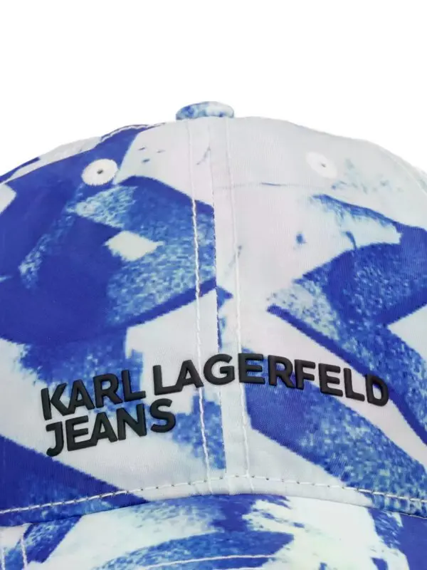 Karl Lagerfeld Abstract Print Baseball Cap