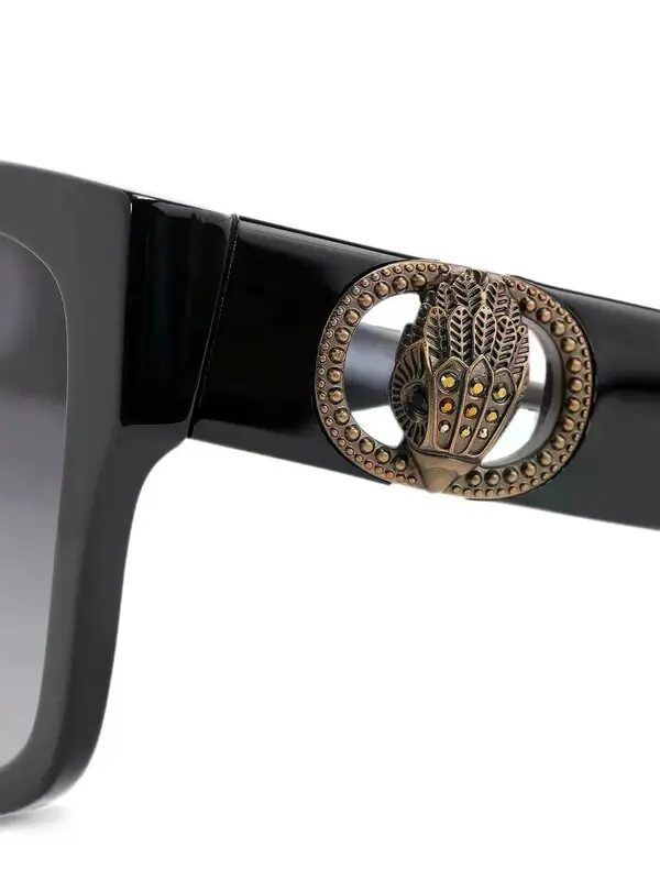 Kurt Geiger Eagle-plaque Square Frame Sunglasses