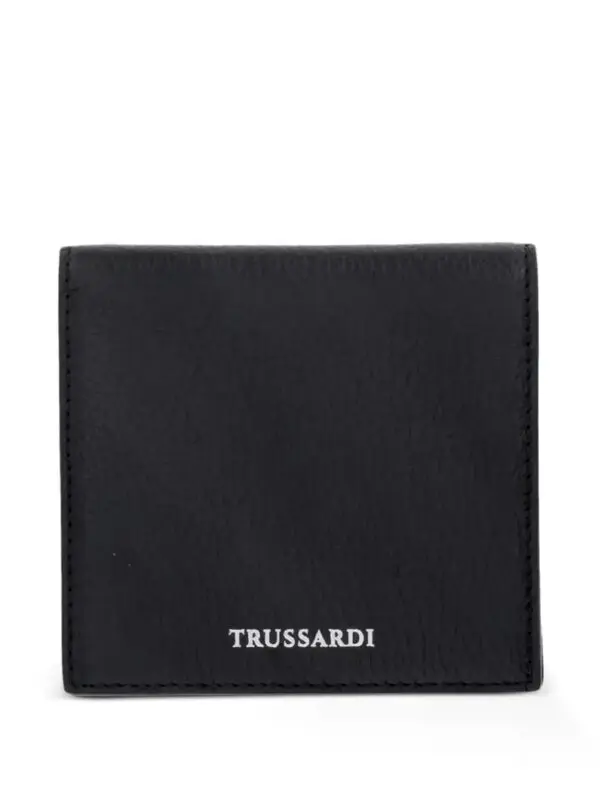 TRUSSARDI Textured Wallet - Black