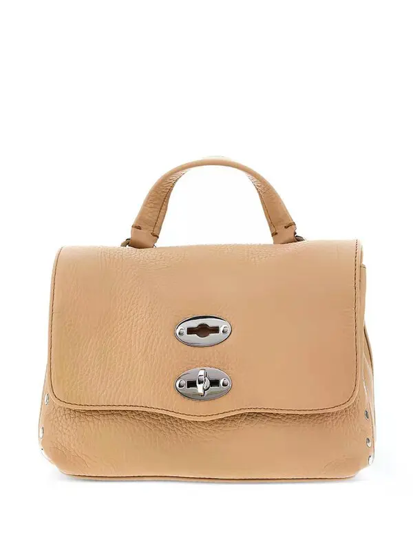 ZANELLATO Postina Studded Leather Tote Bag - Neutrals