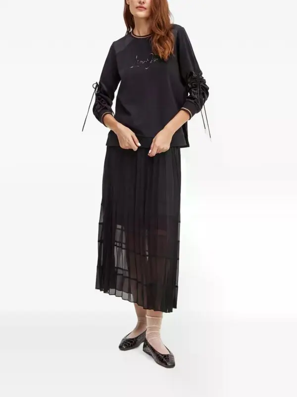 MORGAN Pleated Midi Skirt