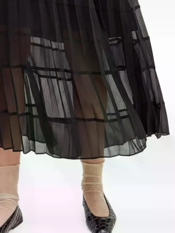 MORGAN Pleated Midi Skirt