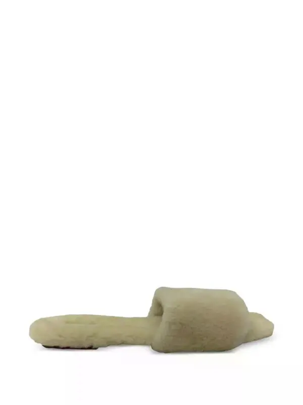AeydĒ Shearling Slides - Neutrals