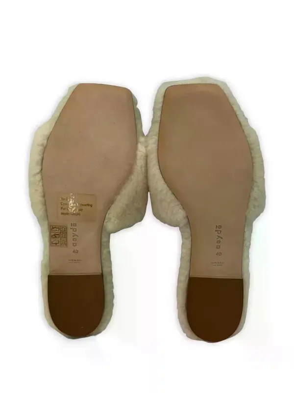 AeydĒ Shearling Slides